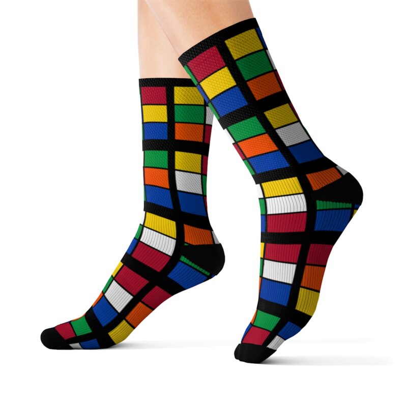 Rubik's Cube Socks - Cool Cube Merch - Cube Gift Superstore